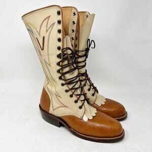Lonnie Smith | Shoes | Lonnie Smith Womans Boots Handmade Brown Western ...